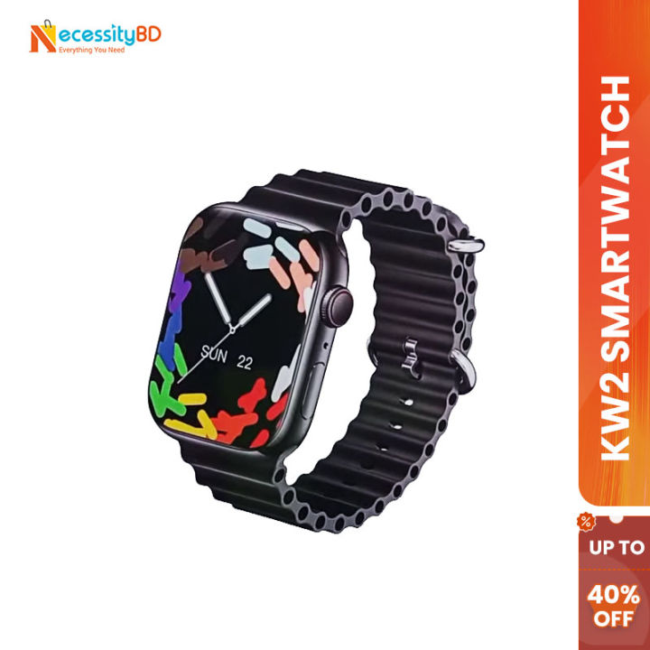 KW2 Max Smart Watch Amoled Display Best Quality Three Bands Curved ...