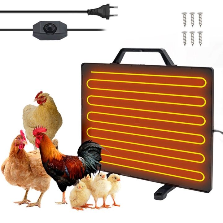 Thermostatic Chicken Coop Heater 160W Poultry Heating Panel 0-99 ...