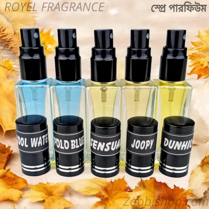 ROYEL Parfum Spray Traditional-5pcs different Fragrance combo Luxurious ...