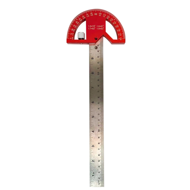 Protractor Angle Finder Red Protractor Angle Finder Aluminum Angle ...