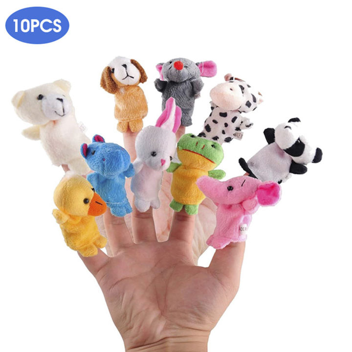 HelloKimi Finger Dolls Puppets Cartoon A-nimal Finger T-oys - toys for ...