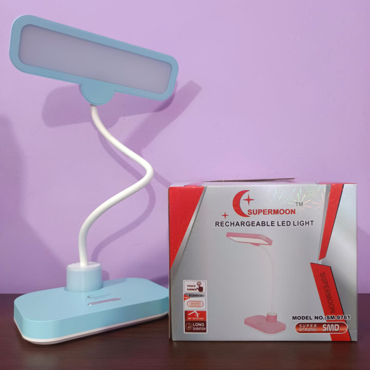 SUPERMOON SM-9781 Rechargeable Warm Light Three Modes Flexible Desk ...