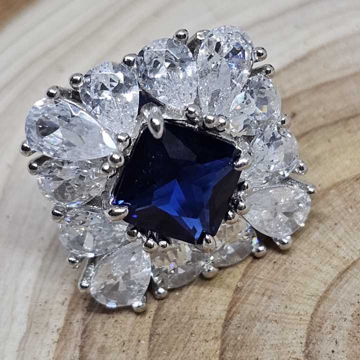 ladies earrings luxuries earrings Hypoallergenic Created Sapphire 925 ...