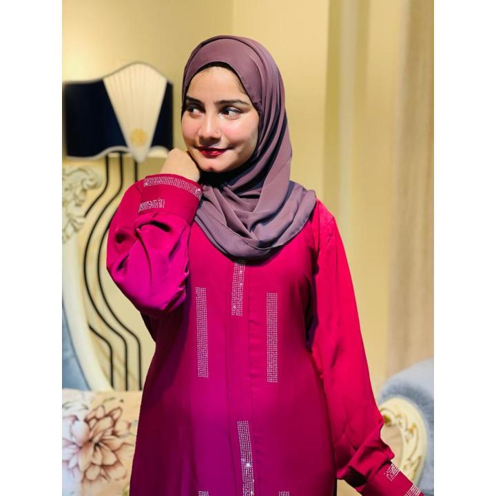 Dubai Cherry New Design Borka For Women - Borka For Women | Daraz.com.bd
