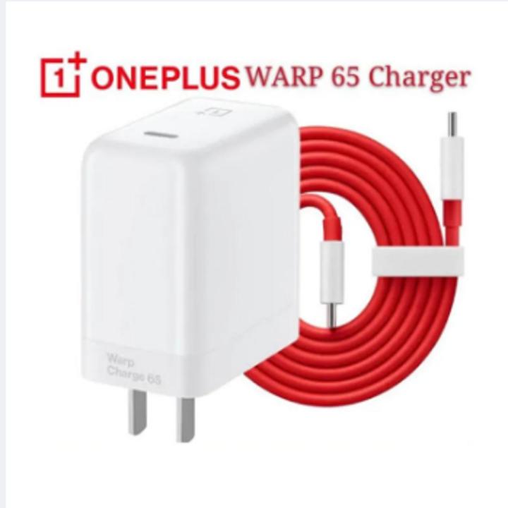 One Plus 65W Pd Warp Charger With Type C To Type C Cable - Fast Charger ...