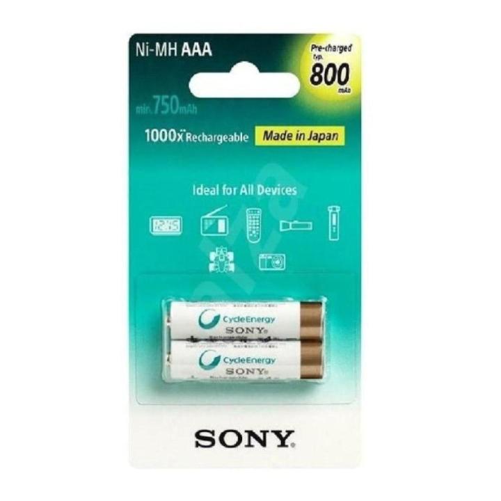 Sony Ni-MH AAA 800 mAh 1.2v Rechargeable Battery (Pair) | Daraz.com.bd