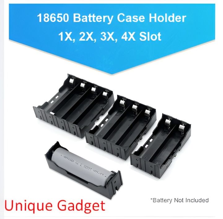 18650 Battery Holder Storage Box Case 1X 2X 3X 4X Slot Batteries ...