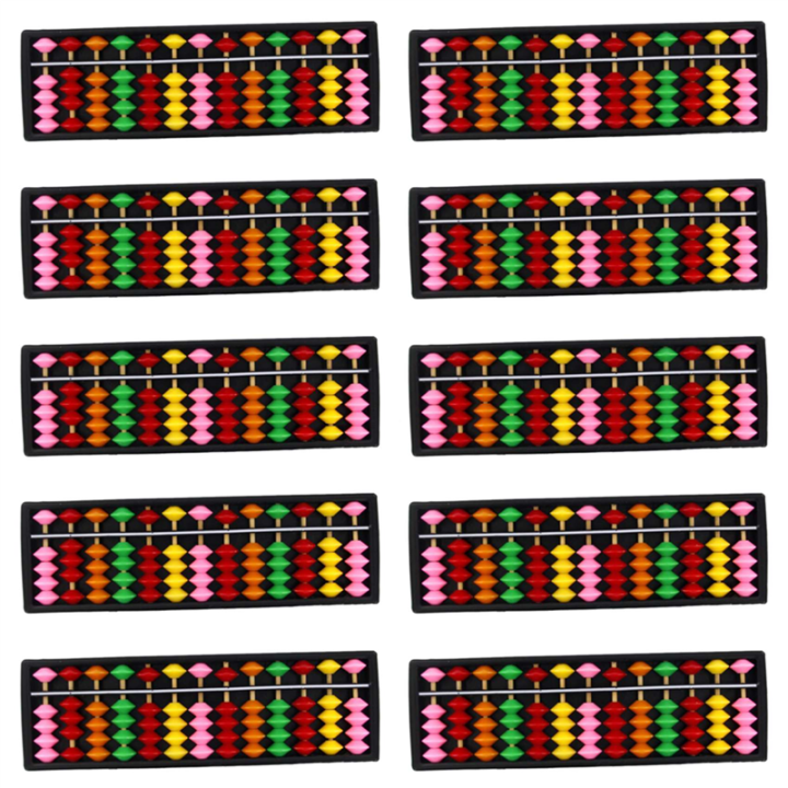 10X Portable Plastic Abacus Arithmetic Abacus Calculation Tool | Daraz.com.bd