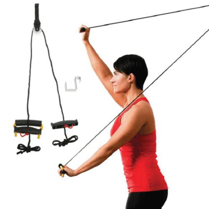 Overhead Hand Shoulder Pulley Equipment Kit With Rope For Home Gym ...