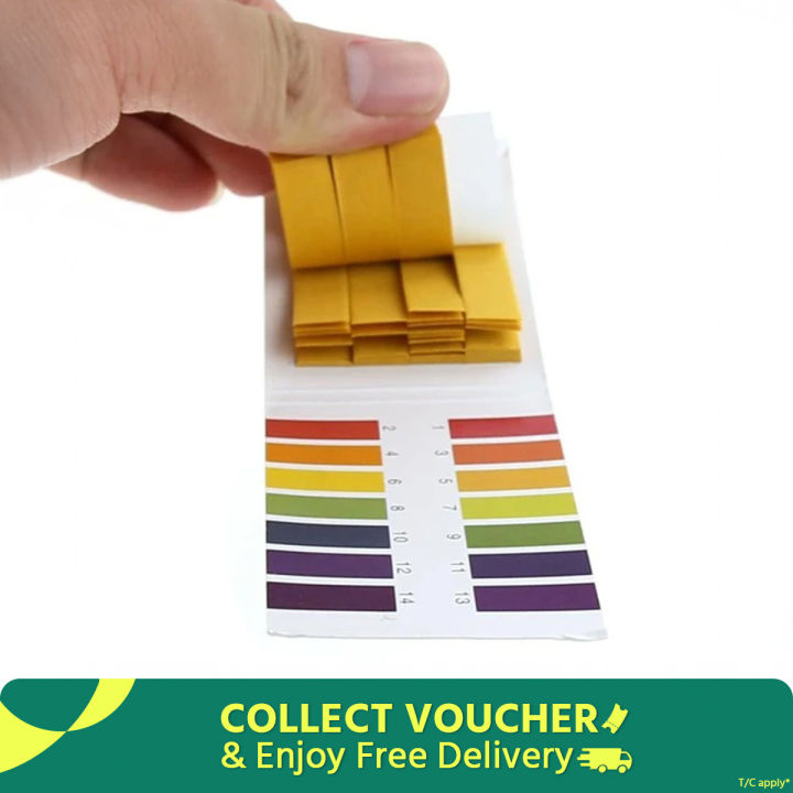 80Pcs PH Indicator Test Strips 1-14 Range Laboratory Paper Litmus ...