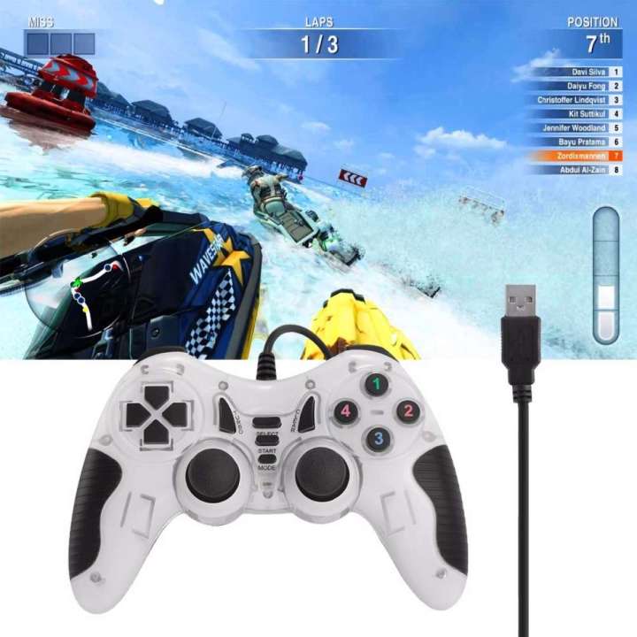 Wired Gamepad Joystick USB Shock Joypad Gamepads Game Controller For PC ...
