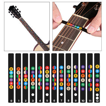 Guitar Fretboard Note Labels Fret Sticker - Multi Color | Daraz.com.bd