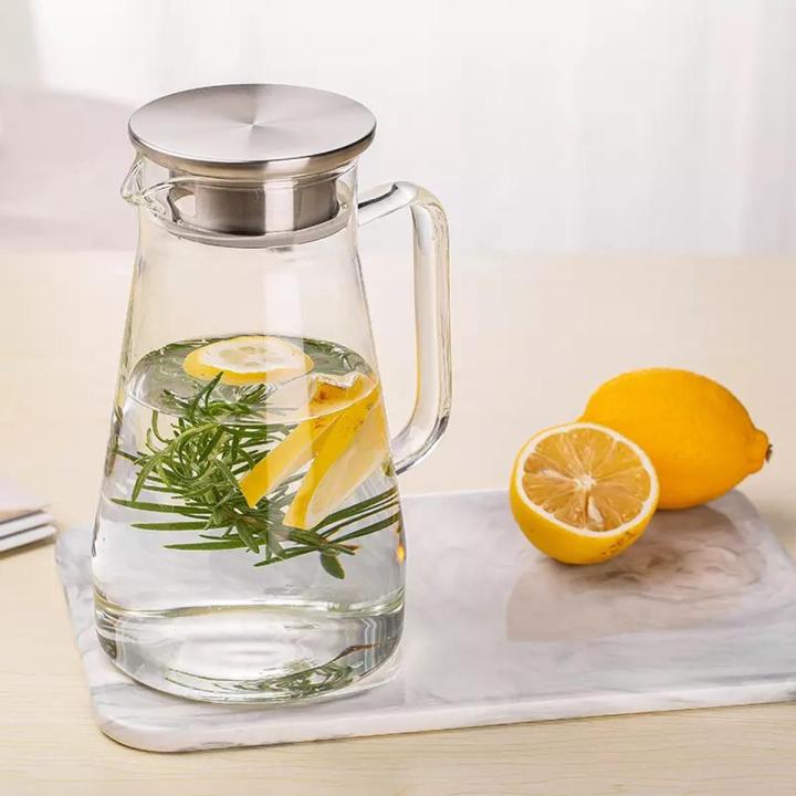 1 pcs 1400ml 47.3oz DELI Borosilicate Custom Teapot Bottles Large Water ...