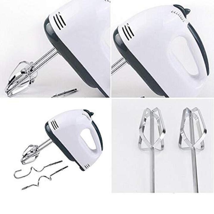 7 Speed Hand Mixer 4 Pieces Stainless Blender | Daraz.com.bd