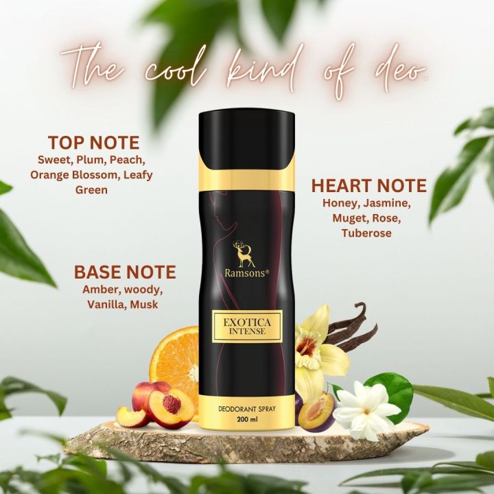 Ramsons EXOTICA INTENSE body spray for men 200ml | Daraz.com.bd