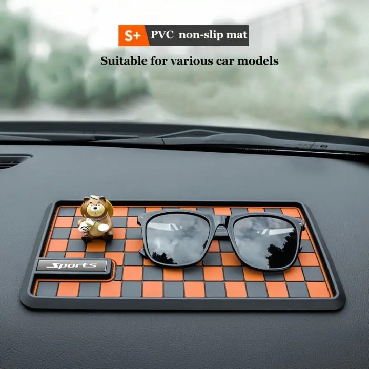 Dashboard Mat - Non-Slip Car Dashboard Mat - PVC Adhesive Pad for Phone ...