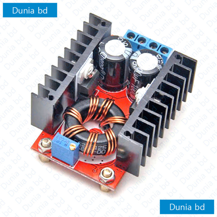 150W DC-DC Boost Converter Dual Heat Sink 10-32V to 12-35V Step Up ...