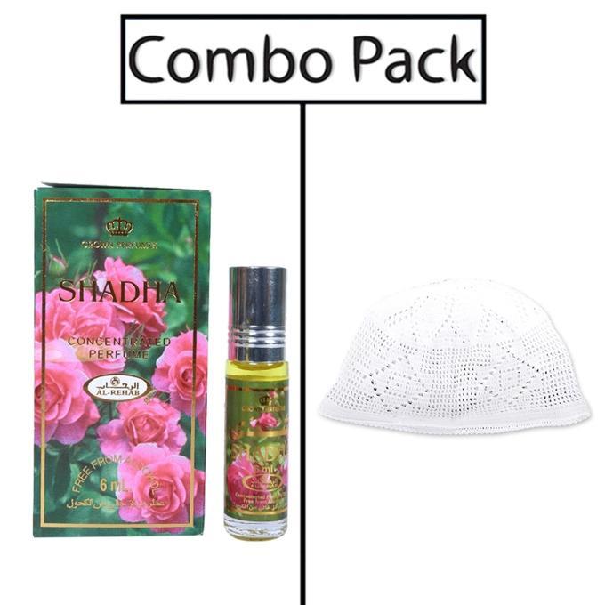 Shadha আতর এবং টুপি এর কম্বো-6ml | Daraz.com.bd