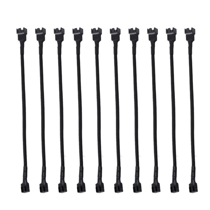 10 Pieces of Computer Adapter Cable Cpu Fan Cable 4Pin One-To-One ...