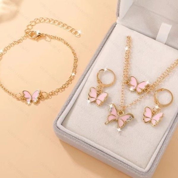 Butterfly Combo - 3pcs Butterfly Jewelry Combo Set | Daraz.com.bd