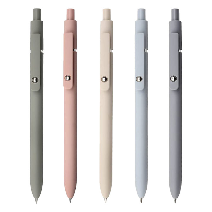 Quick Dry Ink Pen Retractable 0.5mm Black Ink Pen Ballpoint Pen for ...