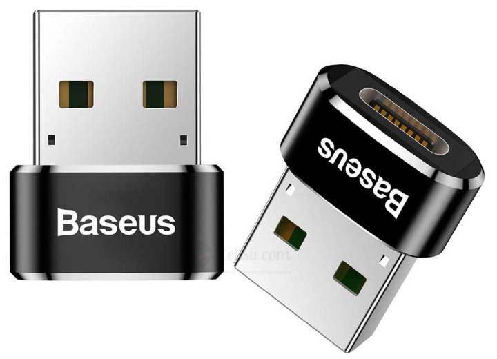 Baseus Mini Type-C Female to USB Male Adapter Converter | Daraz.com.bd