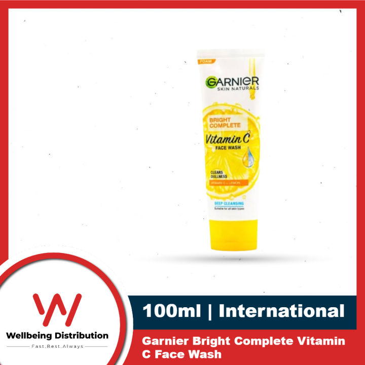 Garnier Bright Complete Vitamin C Face Wash 100ml | Daraz.com.bd