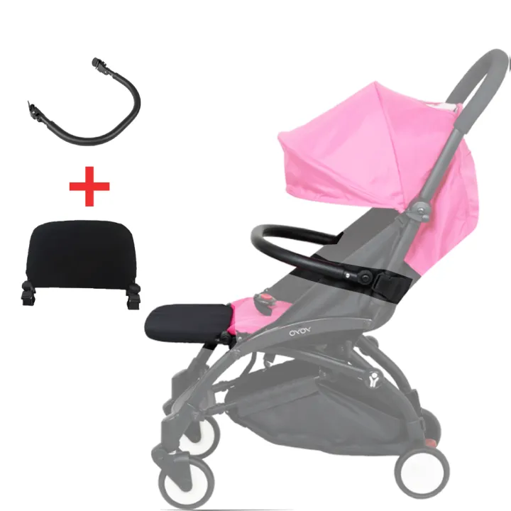 Baby Stroller 21cm Extension Footrest/PU Leather Armrest For Babyzen ...