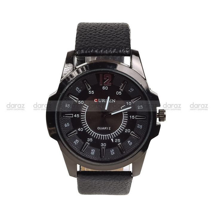 Crn-12 Elegant- Black Strap New Collection New Stock Analog Round Case ...