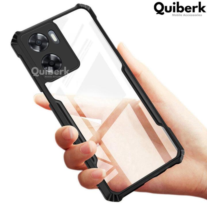 for OPPO A57 4G Case Edge-Reinforced Shockproof Hard Transparent Phone ...