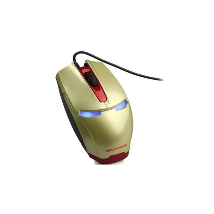 Newman IronMan G306 Wired Optical Gold & Black LED Gaming Mouse | Daraz ...