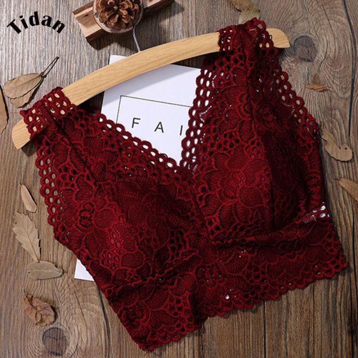 Summer Lace Wrapped Chest Tube Top Thin Hollow Rimless Underwear Bra ...