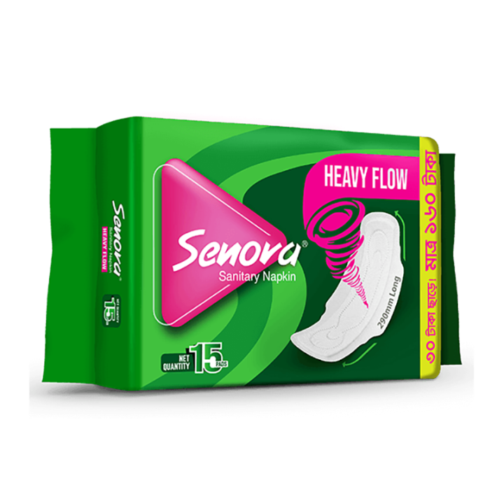 Senora Heavy Flow Sanitary Napkin 15 Pads | Daraz.com.bd