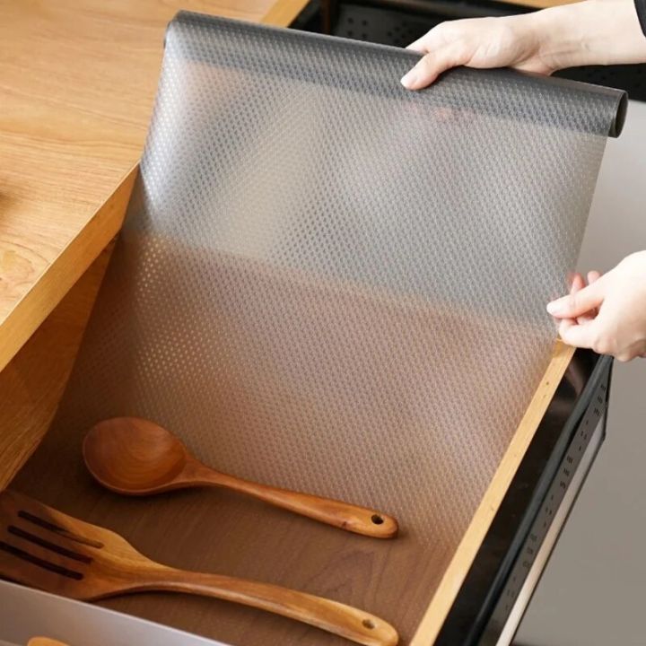 Reusable Shelf Pad Damp-proof Cabinet Liner Mat EVA Non-slip Drawer Mat ...