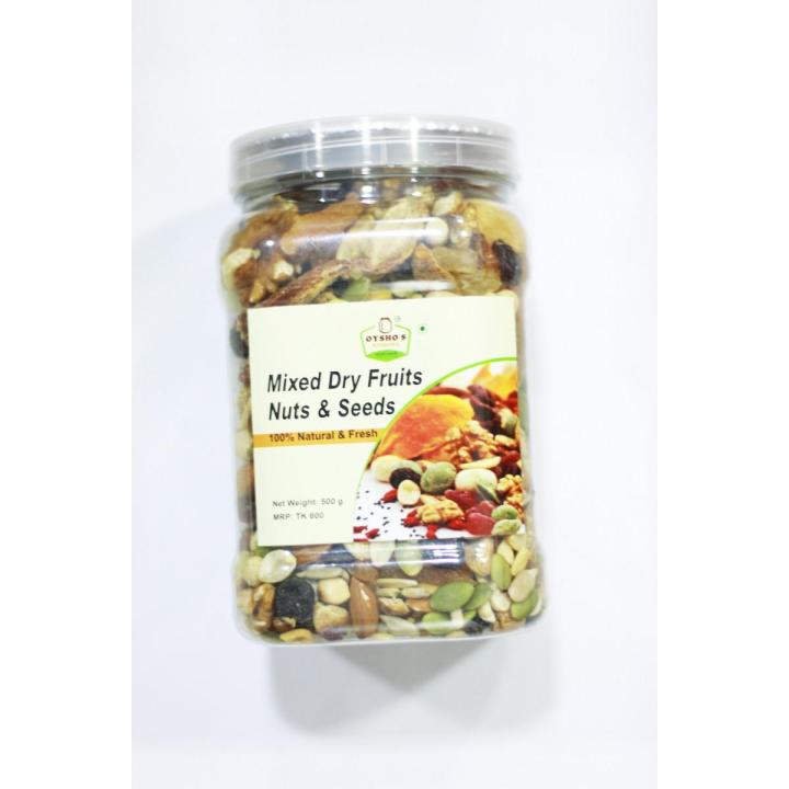Mixed Dry Fruits & Nuts 500gm | Daraz.com.bd