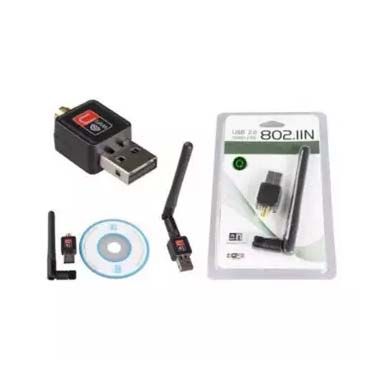 USB Wi-Fi Receiver And Share 300Mbps Desktop Pc or Laptop - Black ...
