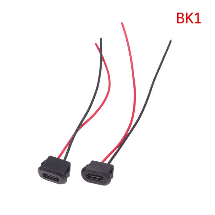 2Pcs USB Connector Type-C Waterproof 2P Female With Terminal 3A High ...