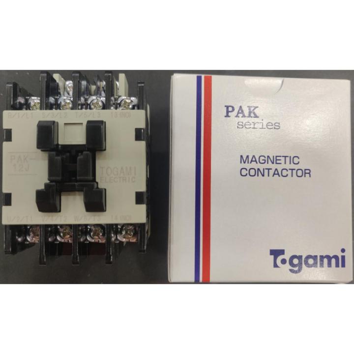 Togami JAPAN PAK 12J 11.5A AC-3 Magnetic Contactor 5.5kW PAK-12J P3300 ...