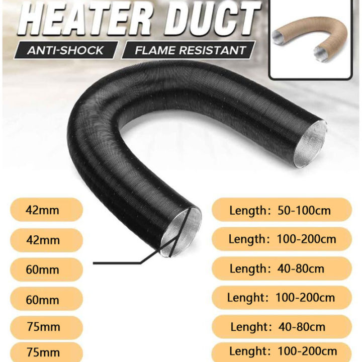 42/60/75mm Car Air Heater Ducting Pipe Hose Line for Diesel Parking ...