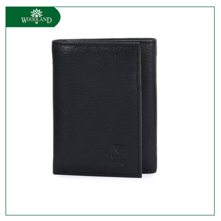 WOODLAND Black trifold wallet for men | Daraz.com.bd
