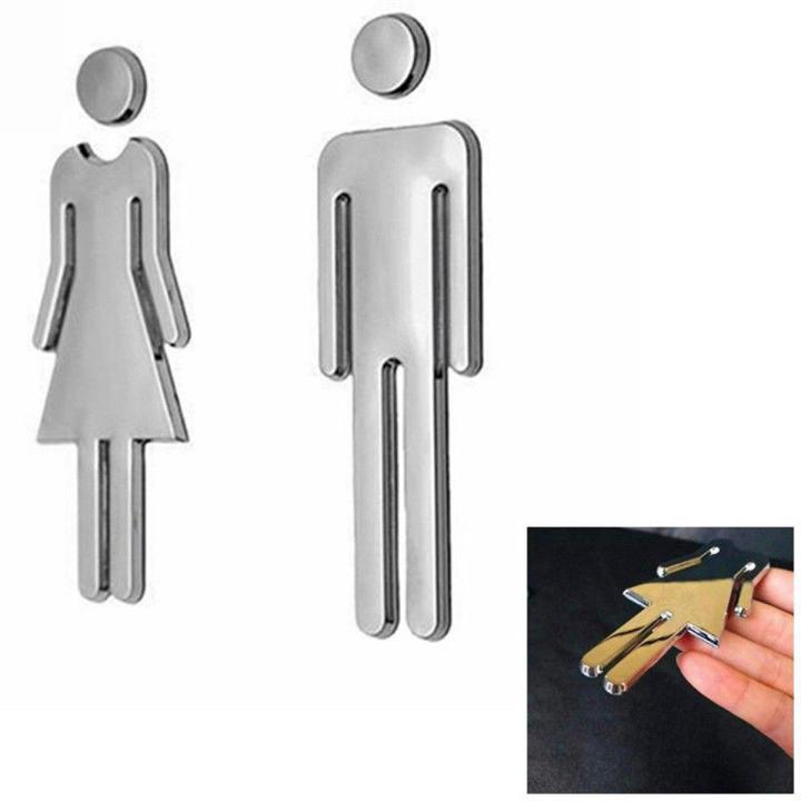 【Exclusive Online Deals】 Men&Woman WC Door Signs Decals Toilet Signs ...