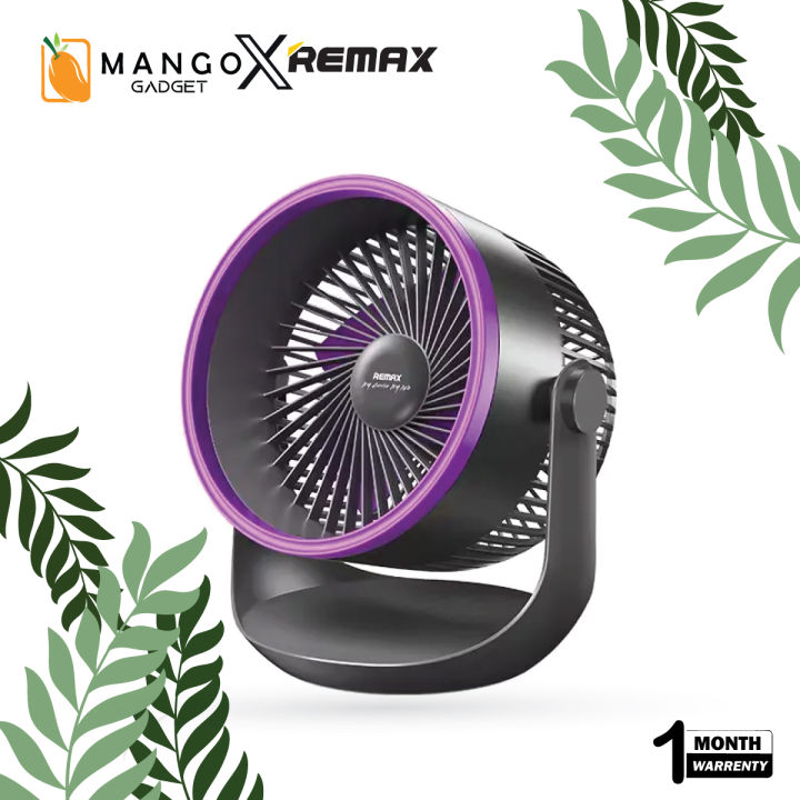 Remax Fonzyr Series F27 Circulation 1200mAh Rechargable Desktop Fan ...