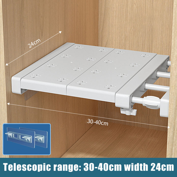 Extendable Closet Shelf Adjustable Storage Rack Expandable Closet Shelf ...