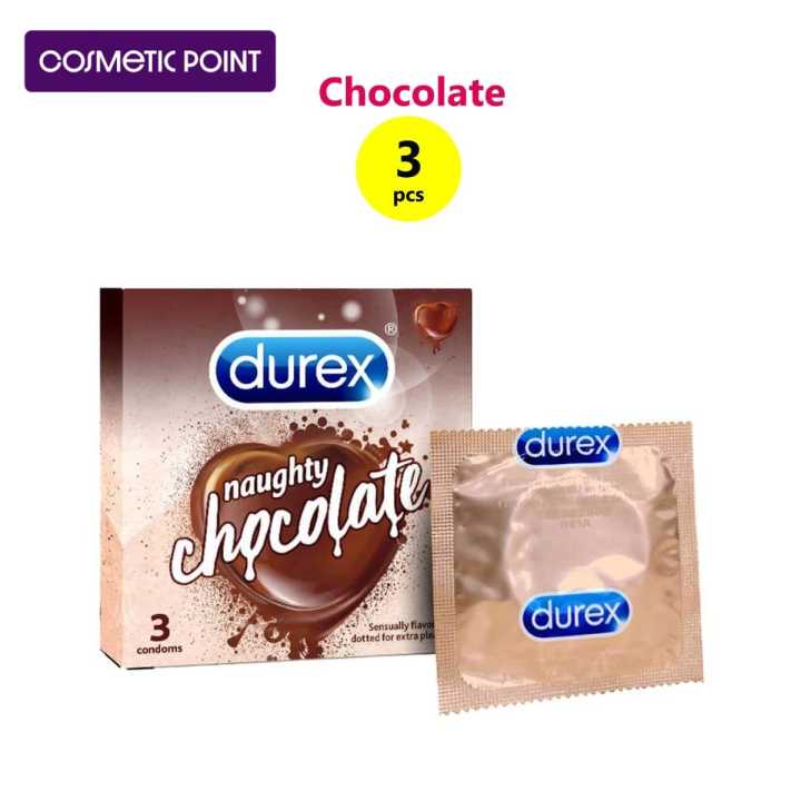 Durex - Extra Thin Intense Chocolate Flavored Condom - Single Pack - 3x1=3pcs | Daraz.com.bd