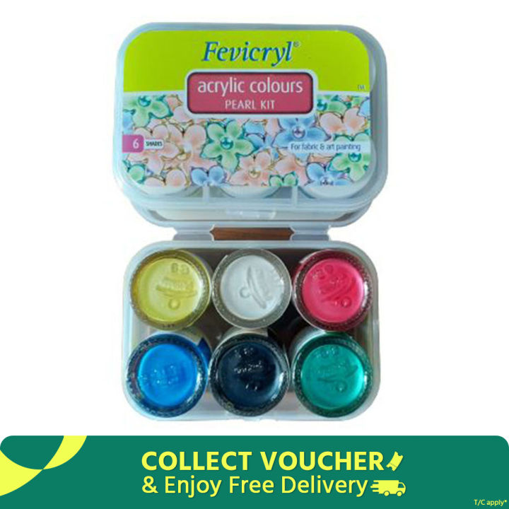 Fevicryl Acrylic Colour-- Pearl Kit 60 ml | Daraz.com.bd