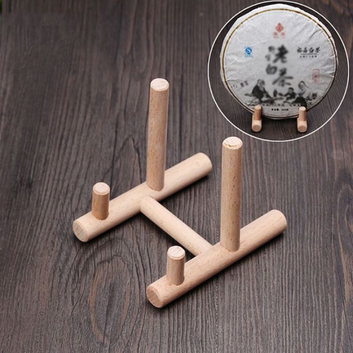 Wooden Tea Tray Cake Holder Stent Table Plate Shelf Photo Frame Rack ...