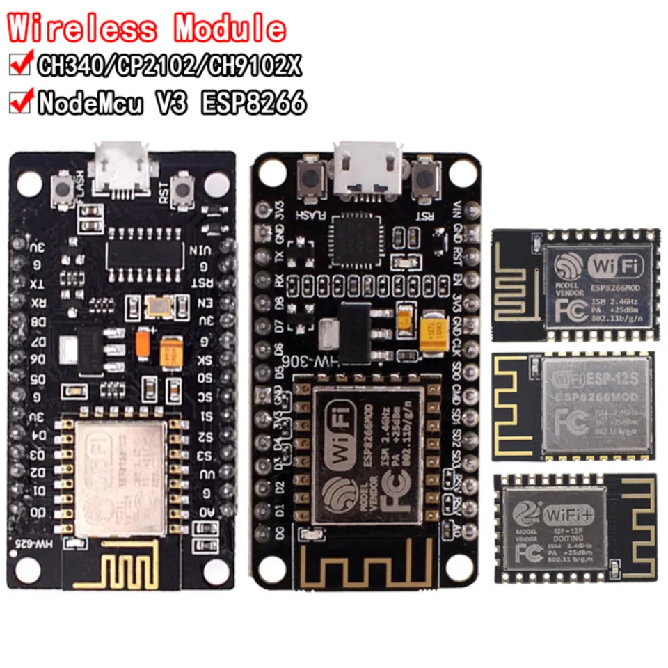 Wireless Module Ch340 Cp2102 Nodemcu V3 V2 Lua Wifi