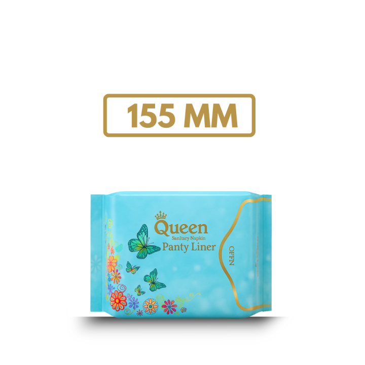 Queen Panty Liner - 155 MM - 100% Cotton - Ultra Thin - 25 Pads | Daraz ...