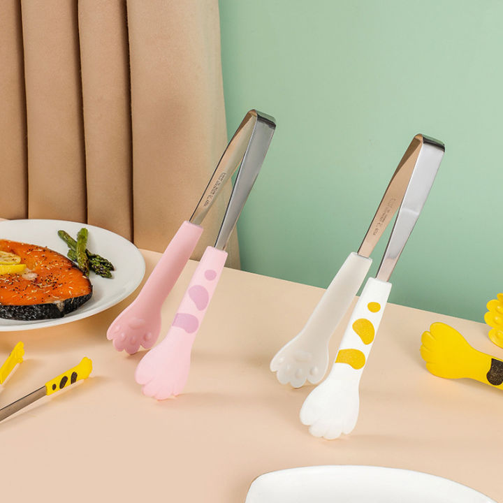 【Thriving】 Food Clip Tongs Kitchen Tools Stainless Steel Service Tongs ...