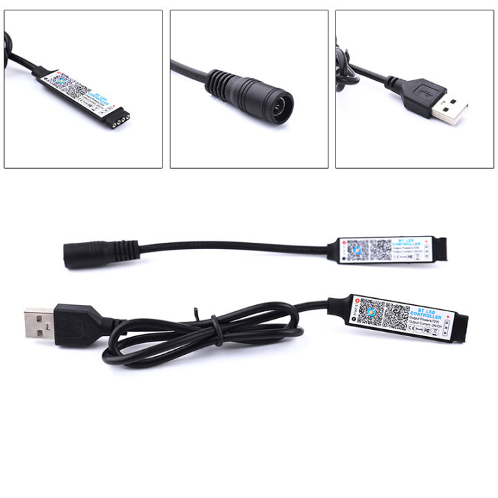 Mini RGB Bluetooth-compatible Controller Music LED Light Strip ... Mini RGB Bluetooth-compatible Controller Music LED Light Strip ...